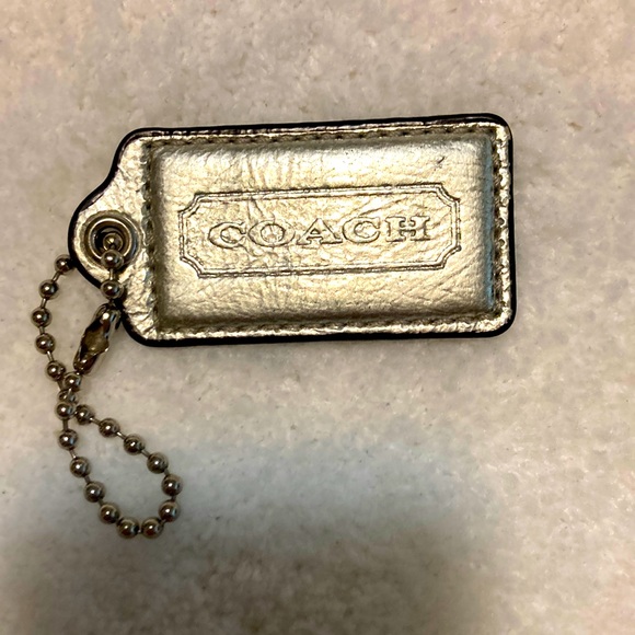 Coach | Other | Coach Silver Leather Hang Tag | Poshmark